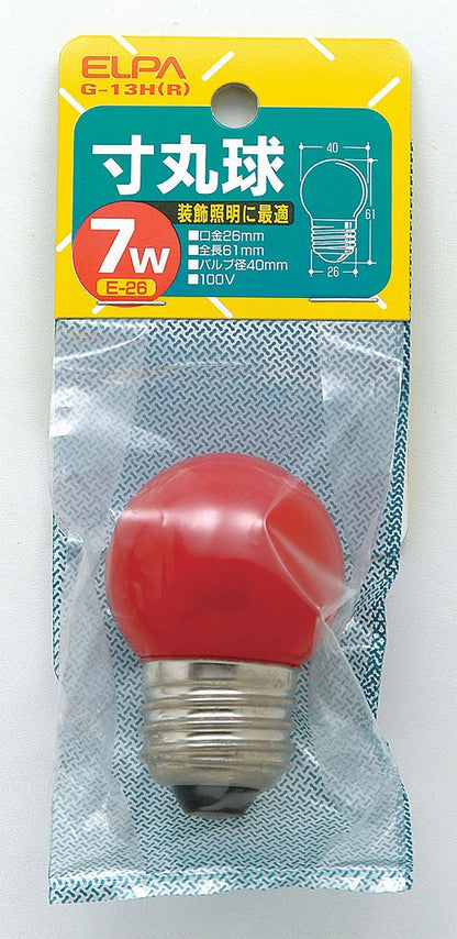 ELPA 寸丸球赤 G-13H(R) – FUJIX