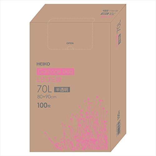 （まとめ買い）シモジマ LDゴミ袋 箱入り 035 70L 半透明 100枚 006605304 〔×3〕 – FUJIX