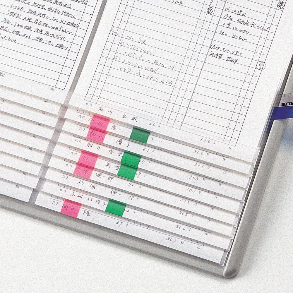 （まとめ買い）リヒトラブ カードインデックス スライドセル B5 1組=10本入 HC195 〔×3〕 – FUJIX