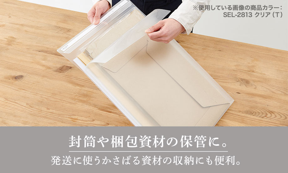 （まとめ買い）セキセイ SEPAL フリップファイル ラージ B4 タテ クリア SEL-2814-90 〔5冊セット〕 – FUJIX