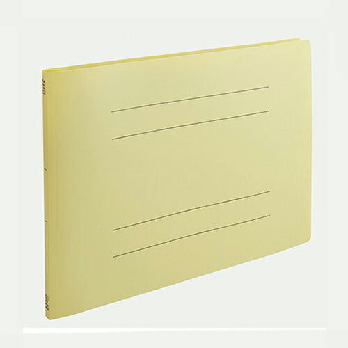 （まとめ買い）ビュートン フラットファイルPP A3ヨコ PP表紙 イエロー FF-A3E-Y 〔5冊セット〕 – FUJIX